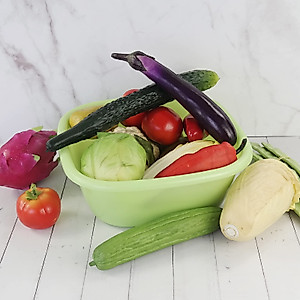 Hespama 8 Quart Small Wash Basins, Multi-Purpose Square Dish Pan/Tub, 3 Packs