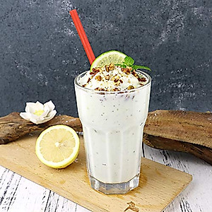 Tomnk 120 Pack Jumbo Smoothie Straws, 10.3 Inch Straws Disposable Milkshake Straws Extra Long