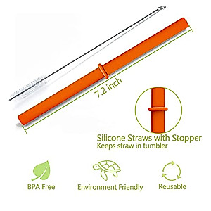 【Set of 4】Reusable Wheat Straw Cups with Lid and Straws, 10 Oz Chip Resistant Cups -Dishwasher Safe E-Co Friendly Small Water Cups with Silicone Straws for Milk, Drinks, Smoothies -4 Colors