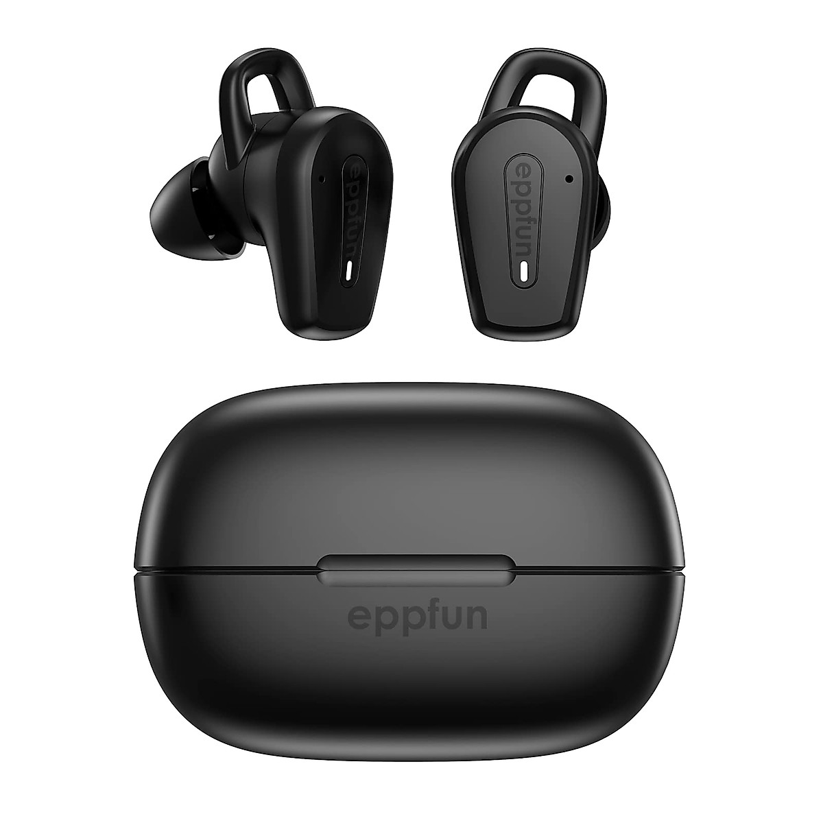 eppla CuteMeet 600 Hybrid Active Noise Cancelling Wireless Bluetooth 5.2 in-Ear Earbuds, 6-Mic Headset AptX-Adaptive Earphones