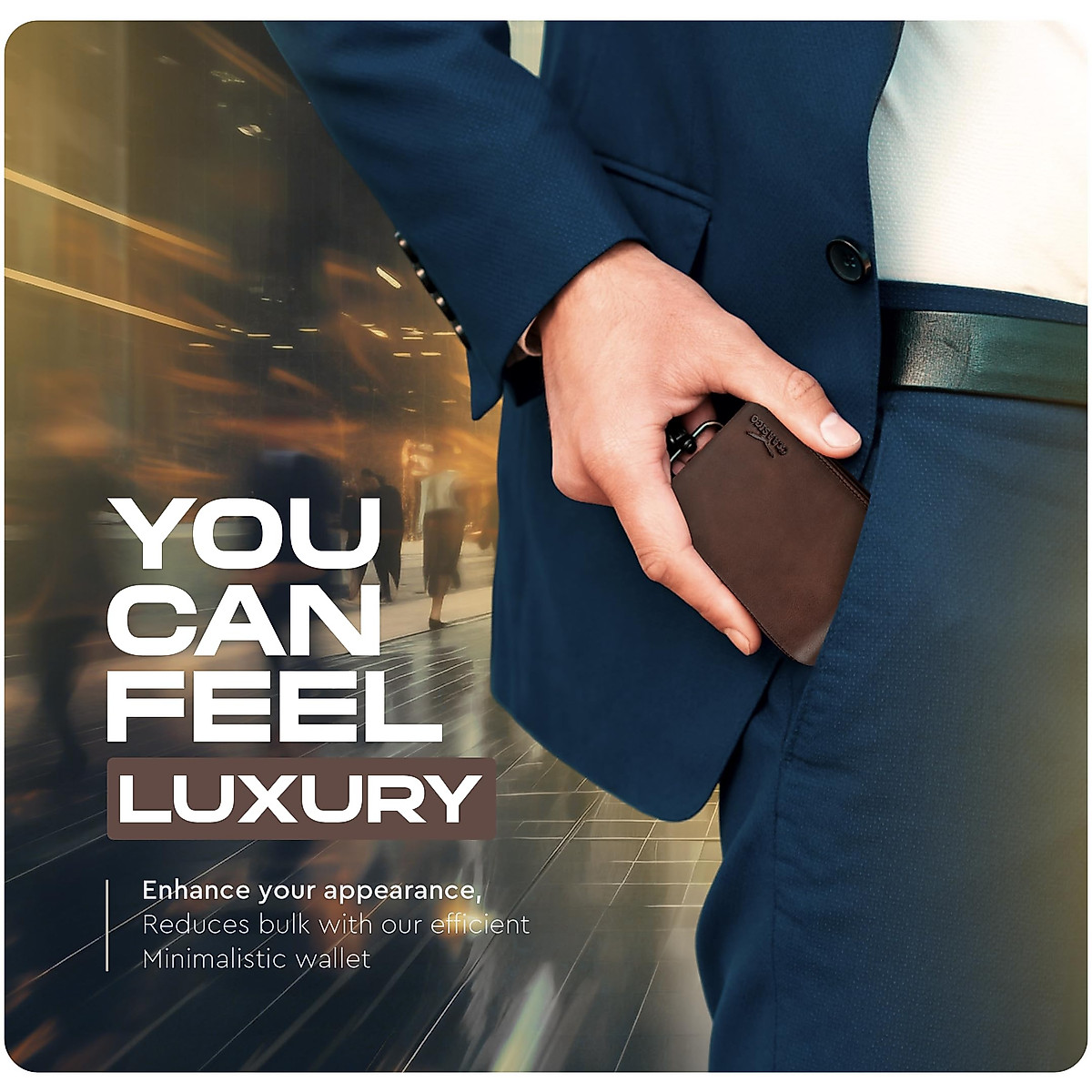 Wallet for Men’s - Genuine Leather Slim Bifold RFID Wallet - Gift for Men Packed in Stylish Gift Box