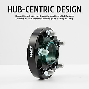 Orion Motor Tech 5x4.5 Hubcentric Wheel Spacers 1 inch 70.5mm Bore with M14x1.5 Studs Compatible with 2015-2022 Ford Mustang EcoBoost 2020-2022 Explorer, 25mm Hub 5x114.3 Wheel Spacer Kit, Set of 4