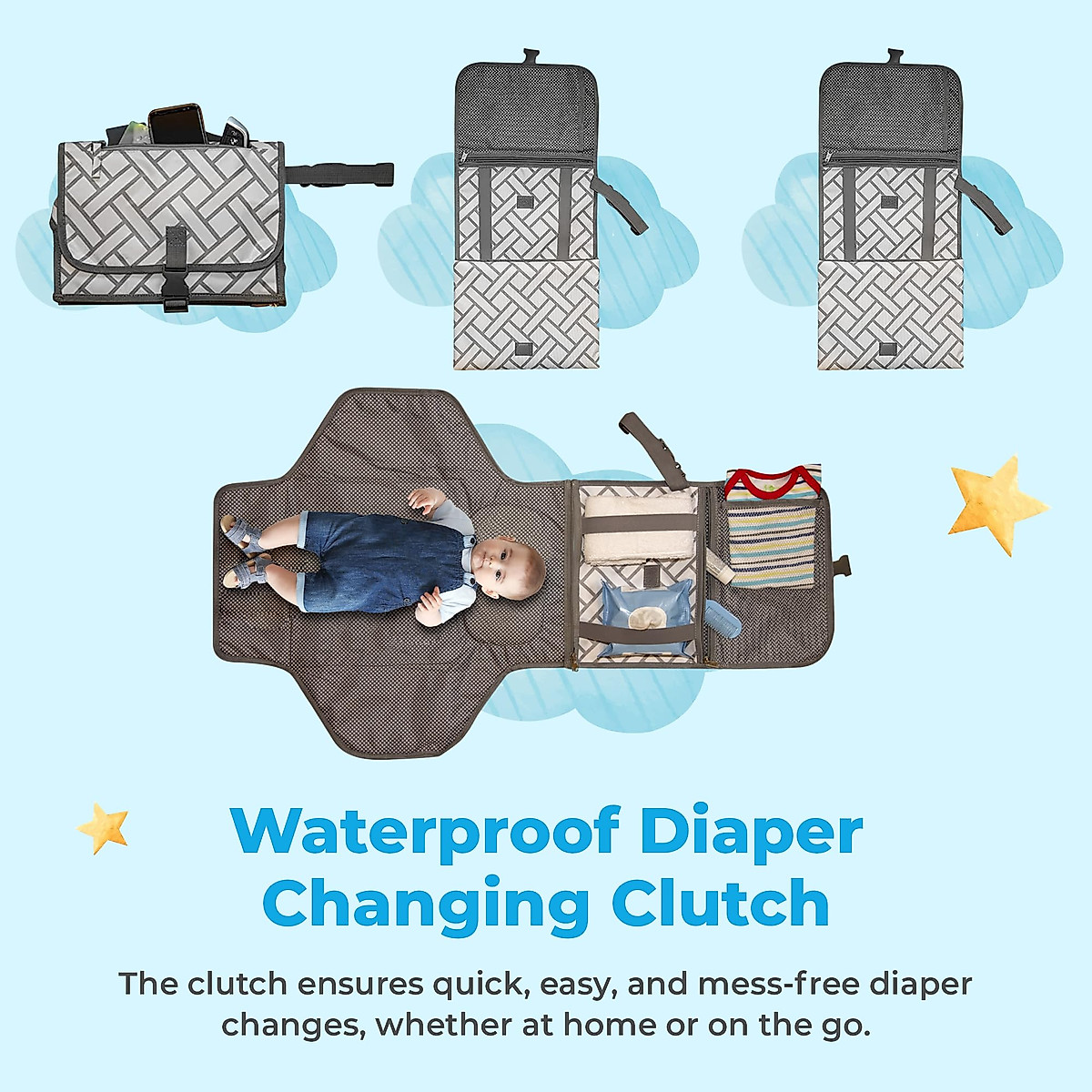 Welcome Home Precious Baby Gift Set | Newborn Baby Boy Gift Set with Baby Essentials | Baby Gift for Expecting Moms and Gender Reveals | Baby Layette Set | Blue Baby Gift Basket | Nikki's Gift Baskets