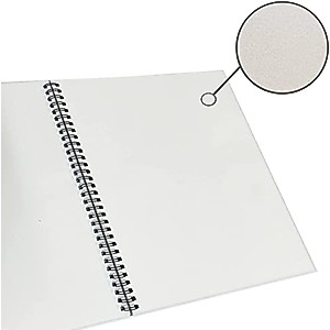 GIFTEXPRESS 8.5" x 11" Sketch Book - Unlined Blank Spiral Wire Bound Drawing Notebook 60 Pages, 30 Sheets - 80 GSM Acid Free Paper Art Journal Supplies for Kids & Adults