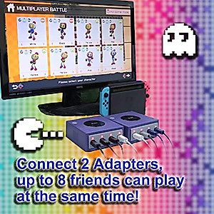 Brook Gamecube to Switch Controller Adapter - Console Gaming Adapter, Turbo Function, Super Bomberman R Accessory, Gamecube Accessory