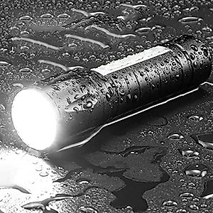 ESASAM Handheld Flashlights， Portable USB Rechargeable LED Flashlight Built-in BatteryTactical Torch Flashlights 3Modes Work Light Emergency Lanterna