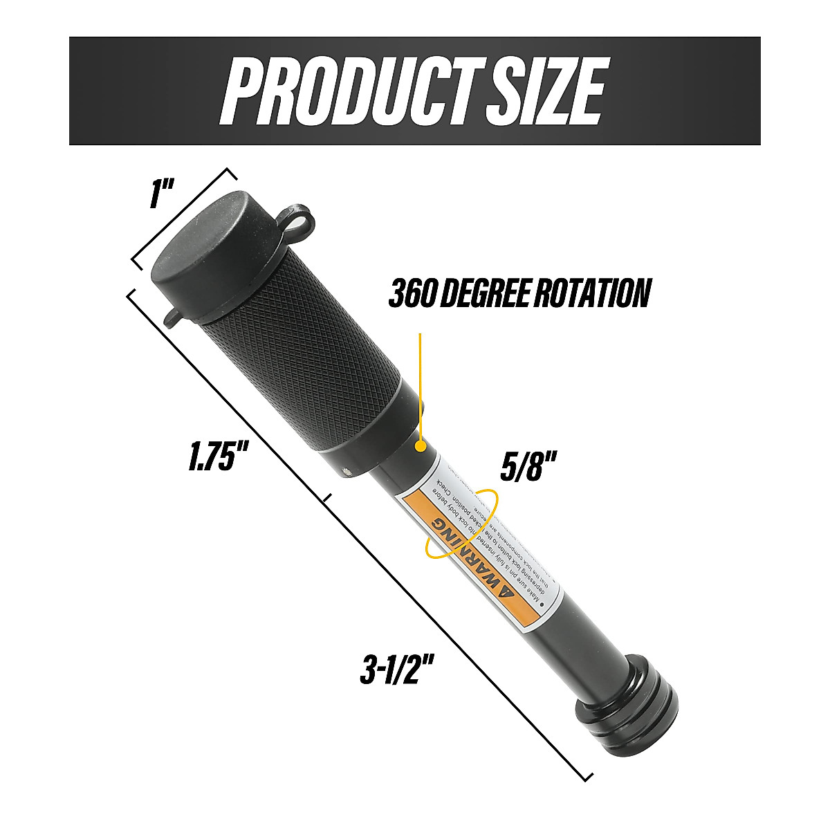 ESEWALAS Heavy Duty Trailer Hitch Lock,Hitch Receiver Pin Lock with 5/8" Pin for Class III IV 2" and 2-1/2" Receiver,Tow Hitch Lock for Hitch Bike Rack Tray Ball Tow Rope,Hitch Receiver Lock