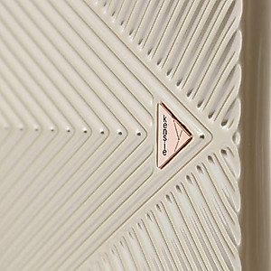 kensie Women's Dawn Hardside Spinner Luggage, Pale Gold, 3-Piece Set (20/24/28)