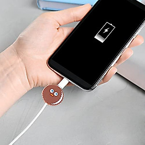 Sosoport 6pcs Data Cable Protective Sleeve Dessert Shaped Protector Charger Protector Phone Charging Line Cover Adorable Protection Sleeve Lovely Data Cable Sleeve Data Lines Plug Protector