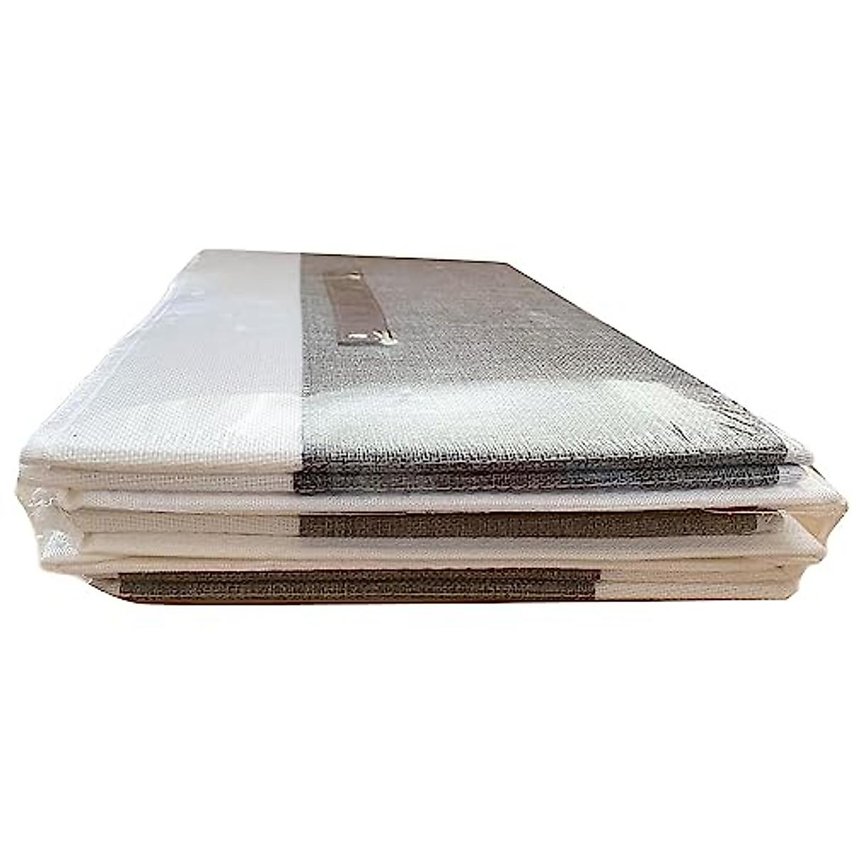 Yawinhe Collapsible Storage Boxes with Lids Fabric Foldable Storage Bins Organizer Containers Baskets with Lid for Home Bedroom Closet Office SNK024WGS-3