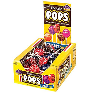 Tootsie Roll Pops Giant Size (72 Count), Variety Pack, 3.82 Pound, Allergen Friendly