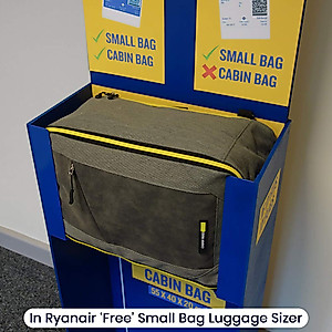 Cabin Max Manhattan XL 16x10x8 Backpack Usable as Underseat Carry on Luggage and Laptop Backpack (Grey Blue)