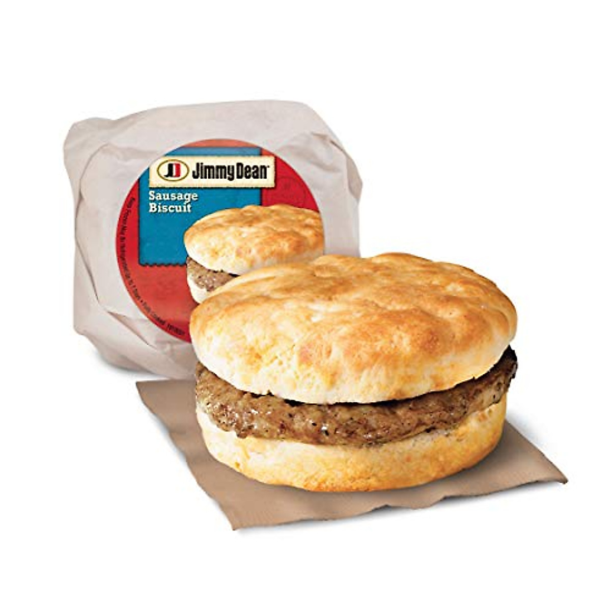 Jimmy Dean, Butcher Wrapped, Sausage & Biscuit, 3.5 oz (12 count)