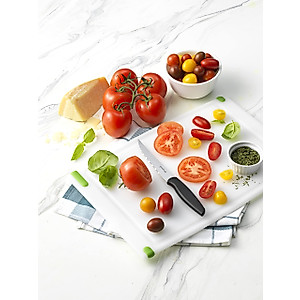 Goodcook 4.5-Inch Serrated Utility Knife, silver/black