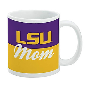 GRAPHICS & MORE LSU Mom Ceramic Coffee Mug, Novelty Gift Mugs for Coffee, Tea and Hot Drinks, 11oz, White