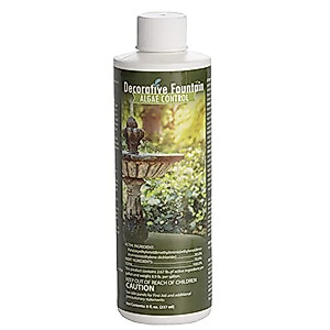 Fountain Algaecide and Clarifier - 8oz - Kills and Inhibits All Types of Algae Growth, Formulated for Small Ponds and Water Features, Treats up to 8,000 Gallons