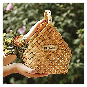 WALTX Woven Seagrass Belly Basket for Storage Plant Pot Basket and Laundry, Picnic and Grocery Basket