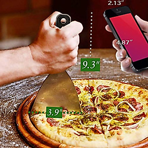 Grill Griddle Scraper Set of 2, Leonyo Stainless Steel Metal Grill Scraper Tool for Flat Top Teppanyaki BBQ, Versatile Scraper for Dough Pancake Pizza Home Baking Cooking, Slant Edge & Dishwasher Safe