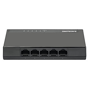 Manhattan 5 Port Fast Ethernet Switch – 10/100/1000 Mbps - Computer Desktop Internet Networking Splitter LAN Hub Router, Unmanaged, Plug & Play, Fanless Quiet, Plastic – 3 Yr Mfg Warranty - 561747