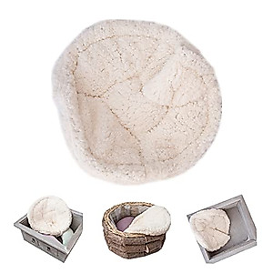 Newborn Baby Photography Props Posing Blanket, Professional for Baby Photography Contoured Posing Positioner Set with Flexible Metal Edges Diameter 34 CM