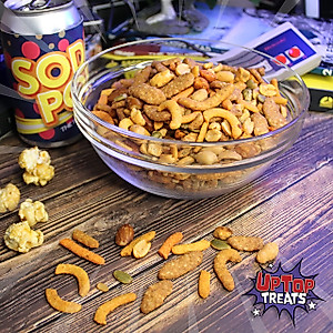 San Juan Spice Trail Mix | 1 LB Bag Spicy Trail Mix — Jalapeno Flavored Pretzels, Hot Peanuts, Pumpkin Seeds, BBQ Sticks, & Nacho Corn Sticks Pub Mix for Backpacking Food, Camping Snacks (16oz)