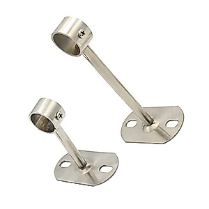 SHOWERORO 2pcs Pole Crane Ceiling Curtain Rod Armoire Wardrobe Closet Tension Rod Shelf Shower Tension Rods Closet Pole Closet Rod Support Shower Curtain Rod Support Clothes Rod Socket Pole