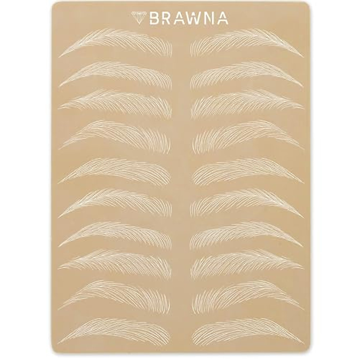 6 pcs Microblading Practice Skin - Inkless Double Sided Practice Skin For Eyebrow Tattoos - Fake Skin Sheets - Microblading Supplies - Microshading Kit - PMU Supply