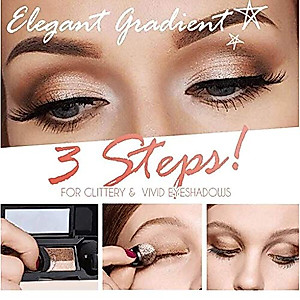 Aaiffey Dual-Color Eyeshadow, Waterproof Eyeshadow Highly Pigmented Eyeshadow with Exquisite Glitters and Smooth Texture, Long Lasting For Eye Makeup