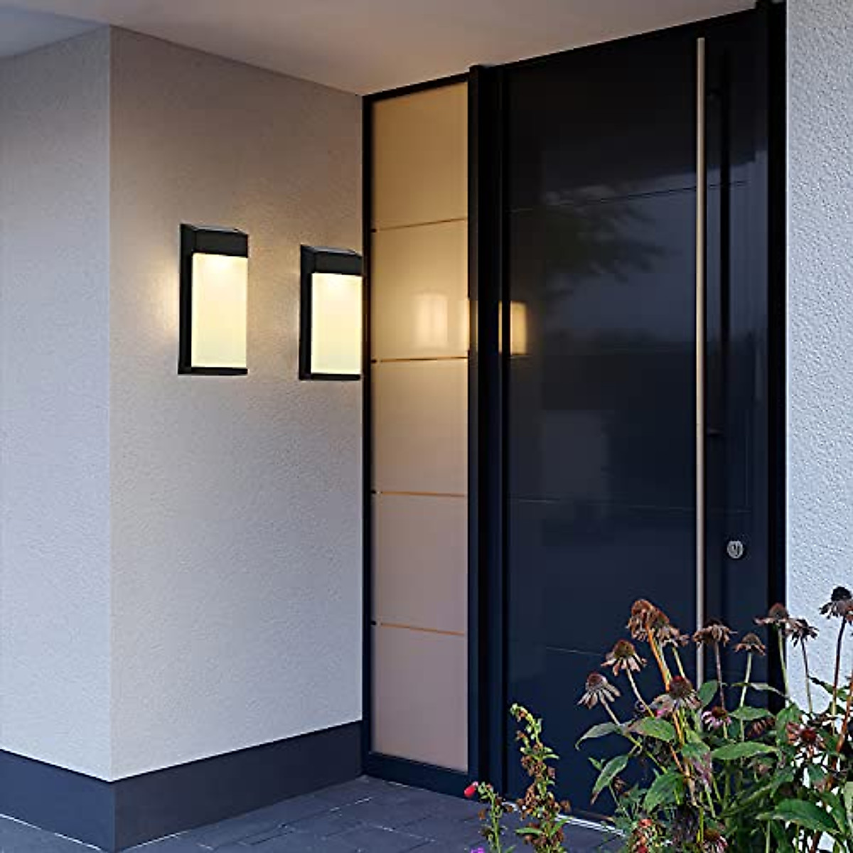 YanFeng Outdoor Wall Light, Automatic Security Sensor Wall Light, Waterproof Exterior Wall Sconce Lamp Warm White Light Wall Mount Porch Lights for Home Garden Courtyard Hallway Balcony