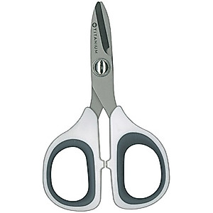Westcott Titanium Bonded Rag Snips, Crafting and Quilting Scissors (16108)