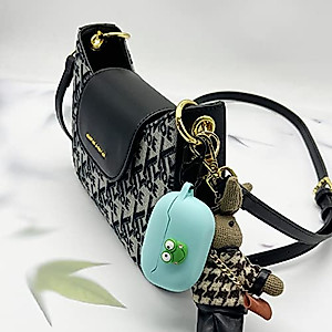 Cute Case for JBL Endurance Race Earbuds;Seadream 3D Cartoon Frog Kawaii Earphones Skin Cover, Protective Carrying Case with Keychain Hook (Frog)