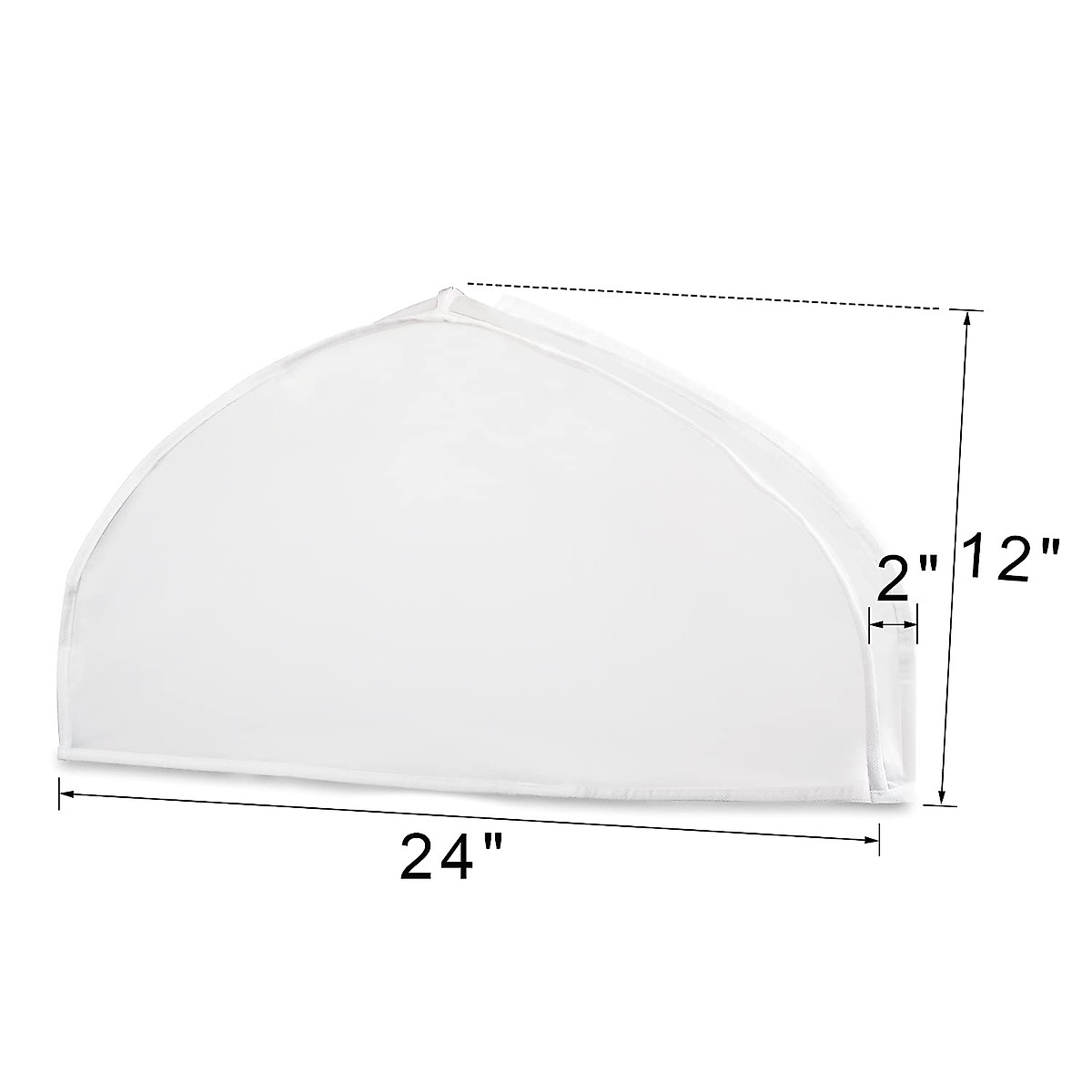 Zilink Shoulder Covers for Clothes (Set of 15) Breathable Garment Dust Covers Protectors with 2" Gusset for Suit, Coats, Jackets, Dress Closet Storage