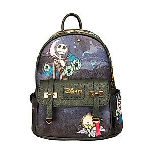 Wondapop Nightmare Before Christmas 11" Vegan Leather Fashion Mini Backpack