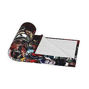 Horror Movie Characters Blanket Ultra-Soft Warm Flannel Blankets Throw Air Conditioner Quilt for Couch Bed Sofa Bedroom All Season 60"x50"