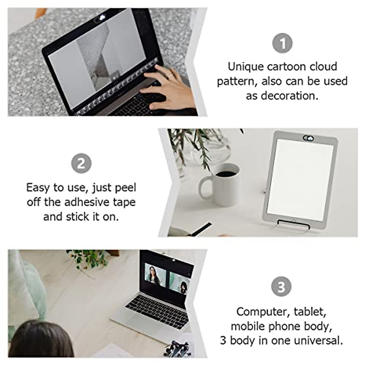 SOLUSTRE Computer Camera for Webcam Phone Camera Slider Covers Laptop Anti-Peeping Your Protector and Privacy Slide Tablet Cover Lens Blocker Visual Web Notebook Laptops Computers Laptops