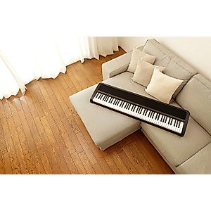 Korg B2 Portable Digital Piano with 88-Key Full Size Weighted Keyboard, Built-in Speakers, Music Stand, Sustain Pedal, and Power Supply (B2BK) (Renewed)