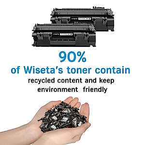 80A CF280A 2 Pack Compatible Toner Cartridge Replacement for HP 80A Toner Cartridge | Works with HP Laserjet Pro 400 M401 Series, Pro 400 MFP M425 Series | CF280A, Black