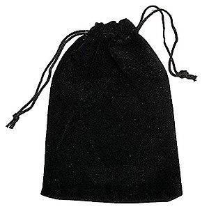 Cyber-Deals Set of 16mm Rounded Corners 6-Sided Opaque Pip Dice with Black Velvet Pouch ((30) White Pip Dice)