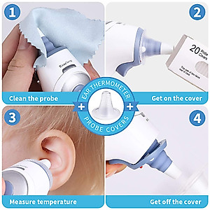 Ear Thermometer Probe Covers Lens Filters Refill Caps for All Braun Digital Ear Thermometer Models, BPA Free and Disposable for Braun Ear Thermometer (200)