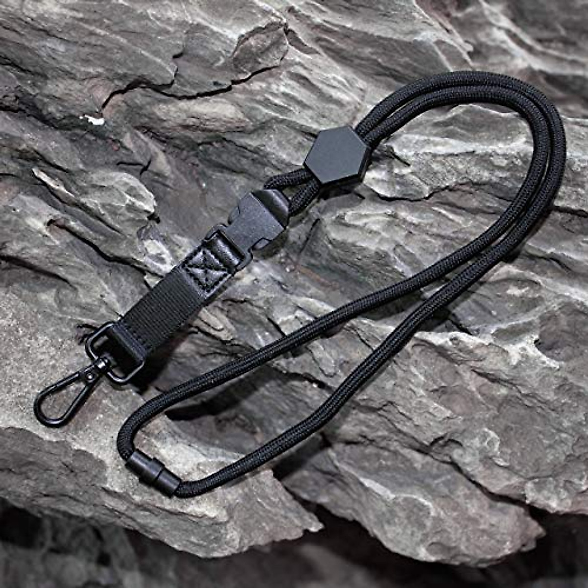 Durable Round Cord Lanyard with Metal Hook,Breakaway Buckle,Safety Breakaway for ID Card Holder in Office or Keys