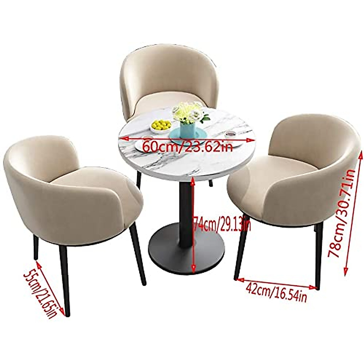 Office Conference Table, Office Business Hotel Reception Dining Table Set, Office Table and Chair Set Home Dining Room Living Room Balcony Sales Department Reception Area Negotiation Table (Color : Li