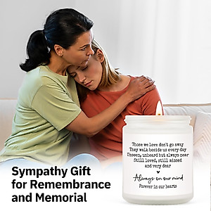Shqiueos Sympathy Gifts for Loss of Loved One, Memorial Gifts Lavender Scented Candle 7Oz, Bereavement Gifts, Thinking of You, Grief Gifts, Funeral Comfort Condolence Remembrance Christmas Gifts