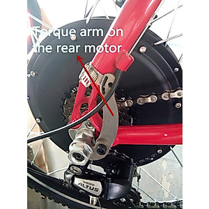 NBPOWER Torque arm-Universal for E-Bike Electric Bicycle -Front or Rear,M14 for E-Bike Conversion Kit,Electric Bike kit Torque arm for BLDC hub Motor