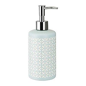 Allure Home Creation Felix 4-Piece Ceramic Bathroom Accessory Set Aqua