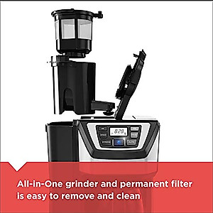 BLACK+DECKER 12-Cup Mill and Brew Coffeemaker, Black, CM5000B