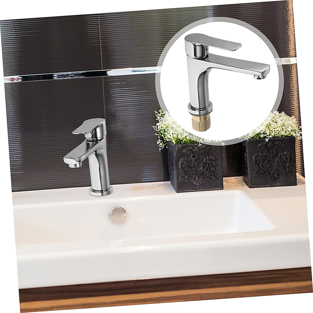 Veemoon 1pc Wash Basin Faucets Water Faucet Outdoor Holiday Clothespins Waterfall Faucet Bathtub Faucet Single Hole Faucet Outdoor Faucets Kitchen Sink Faucet Handle Copper Hot and Cold