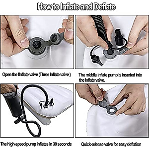 HYMIC Inflatable Airplane Car Bed for Toddler, Baby Travel Plane Bed with Hand Pump,Fly Traval Kids Bed Fits Most Airplane Seats, Car Seat for Convenient Toddler Travel, Safe to Use Child Sleeper Bed