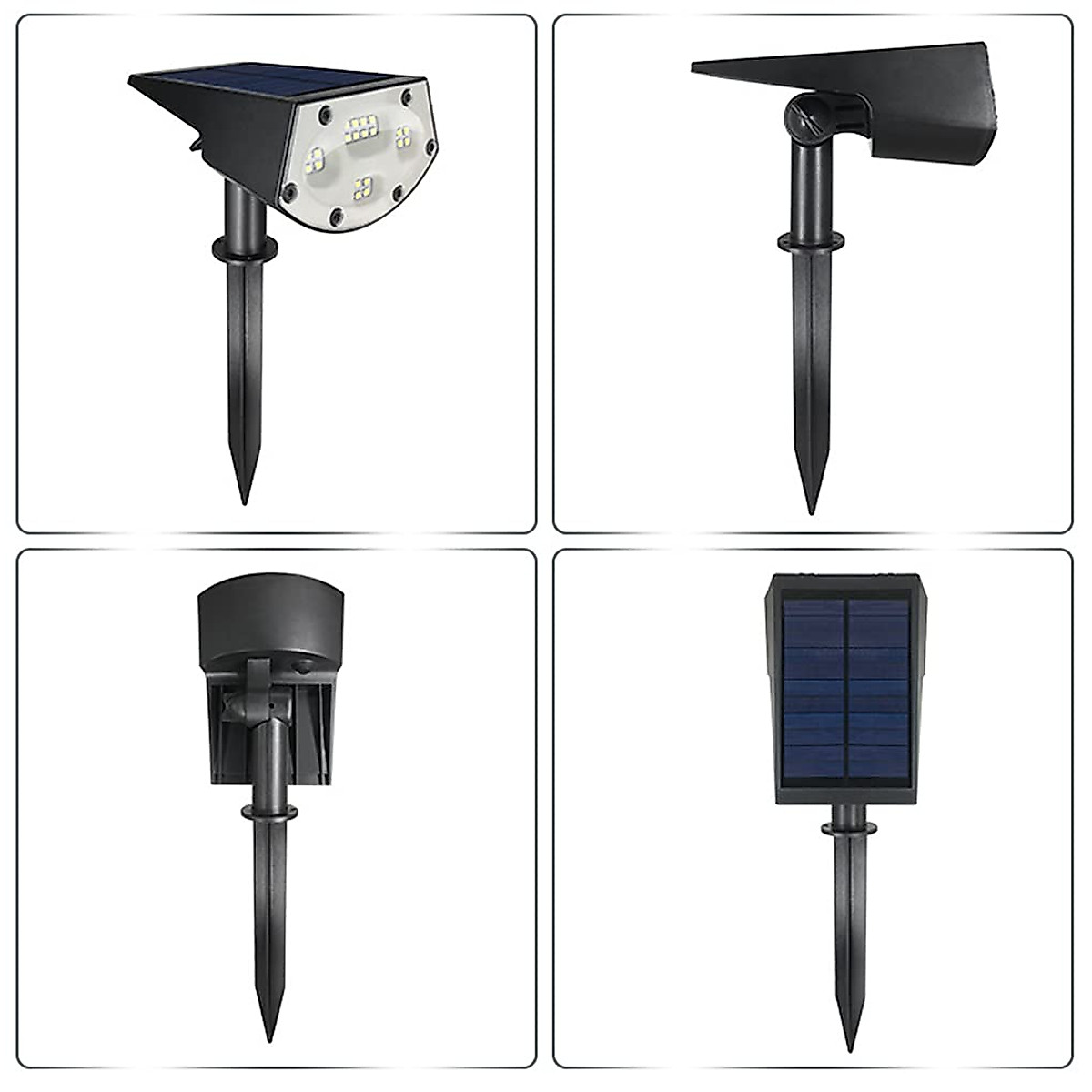 ZHUANYIYI Outdoor Solar Lawn Spotlights, Garden Wall-Mounted Landscape Lighting, All-Weather Home Garden Pavement Waterproof Decorative Lights