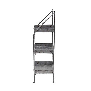 Deco 79 Plantstand, 11" W x 39" H, Gray