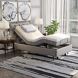 KOMFOTT 8 Inch Adjustable Bed Mattress Twin XL, 3D Transformable Cutting Mattress with Copper Gel Infused Air Memory Foam & Bamboo Charcoal Memory Foam, Mattress in a Box with CertiPUR-US Certified